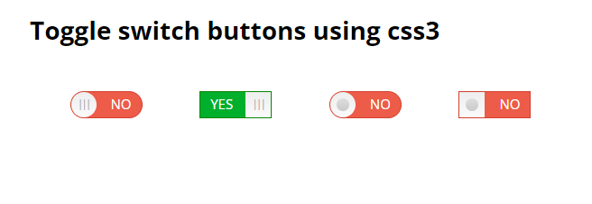 最简单的纯css3滑动开关按钮特效 前端特效，jquery特效，vue特效，网页模板，html5模板